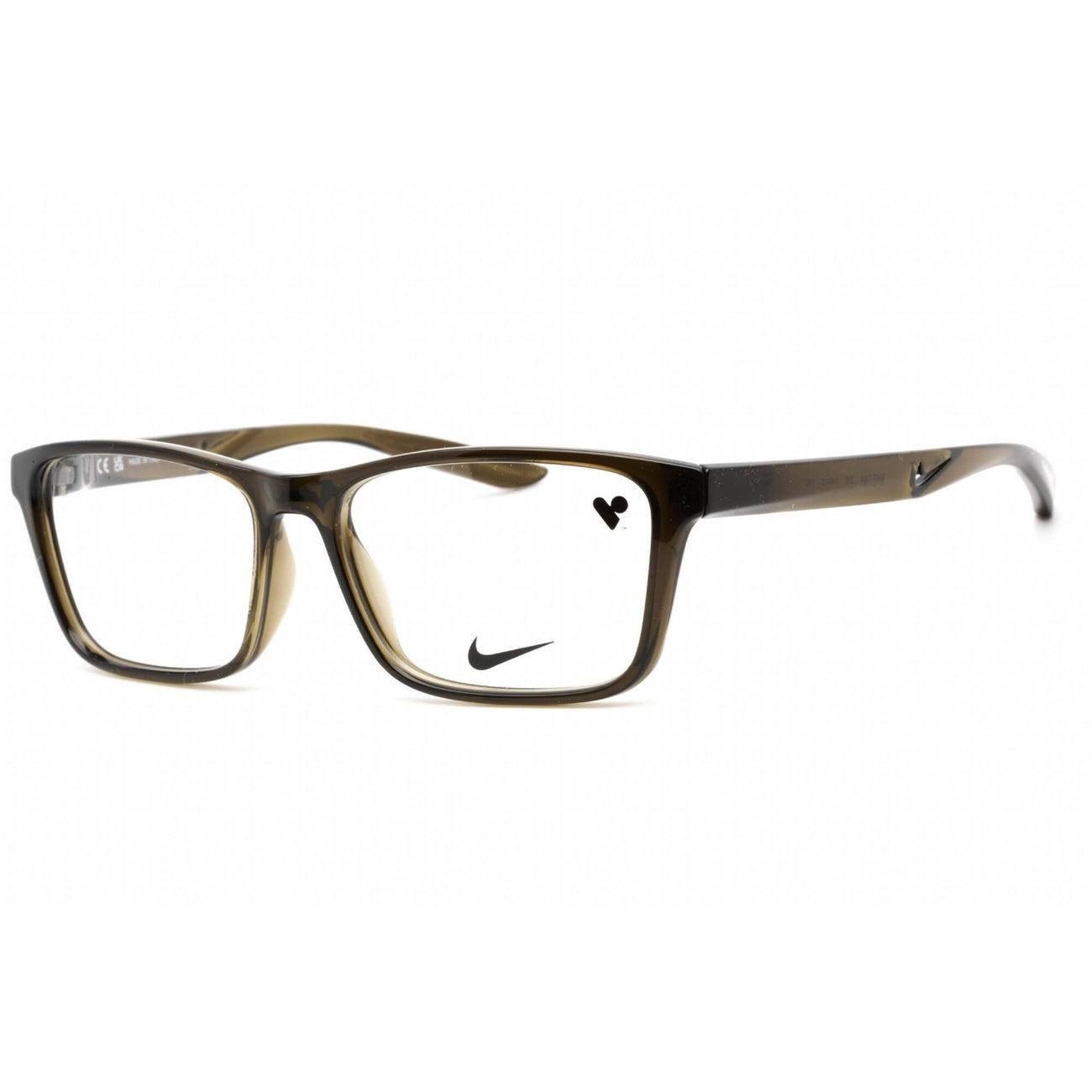Nike Unisex Eyeglasses - Full Rim Rough Green Rectangular Plastic | NI