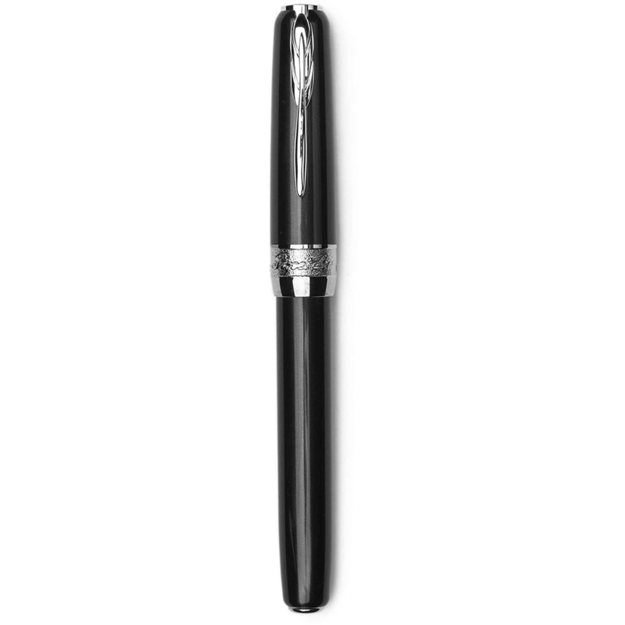 Pineider Fountain Pen - Full Metal Jacket, Midnight Black