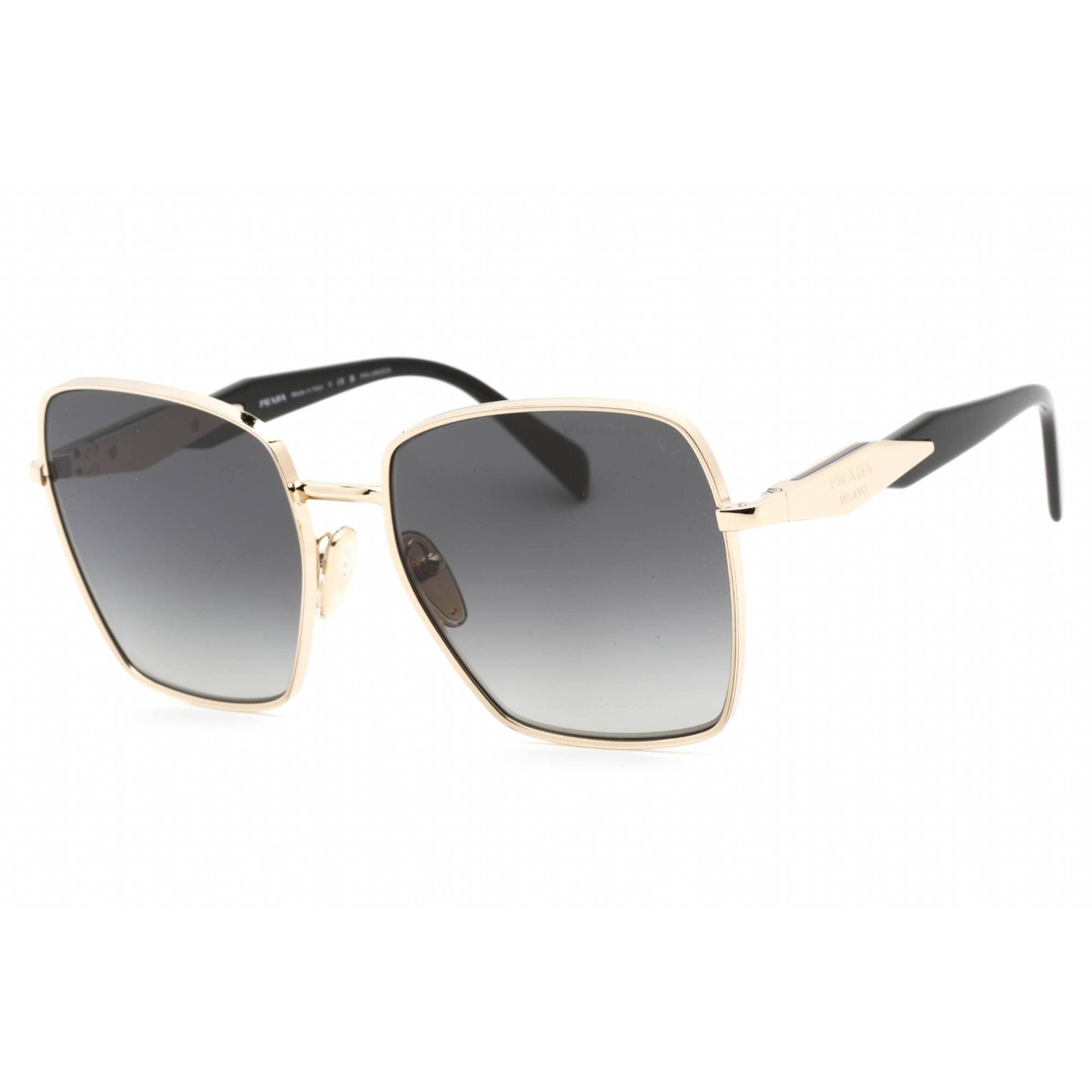 Prada Women's Sunglasses - Full Rim Pale Gold Metal Square Frame | 0PR