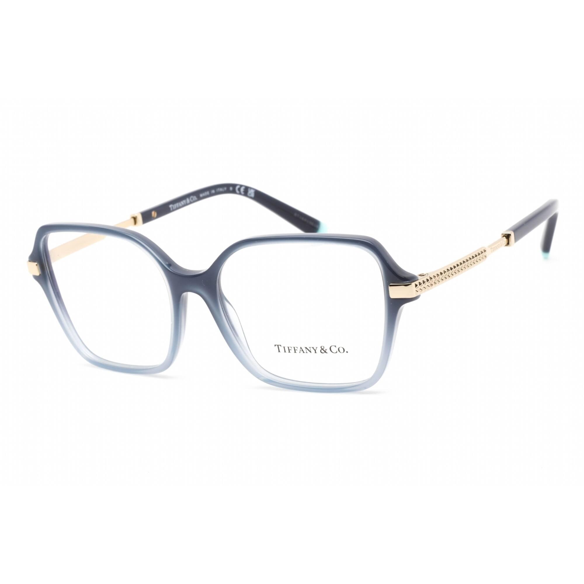 Tiffany Women's Eyeglasses - Opal Blue Gradient Plastic Square Frame
