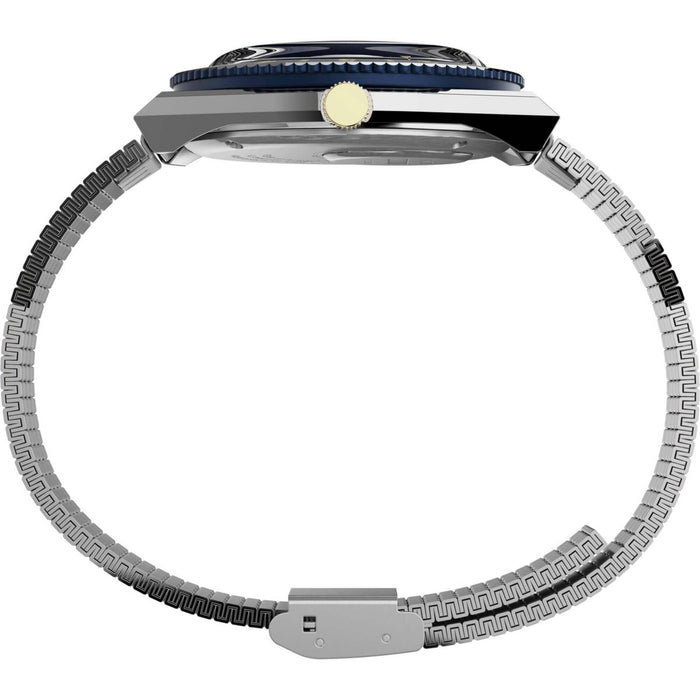 Timex Men's Watch - Q Diver Quartz Blue Dial Stainless Steel Bracelet