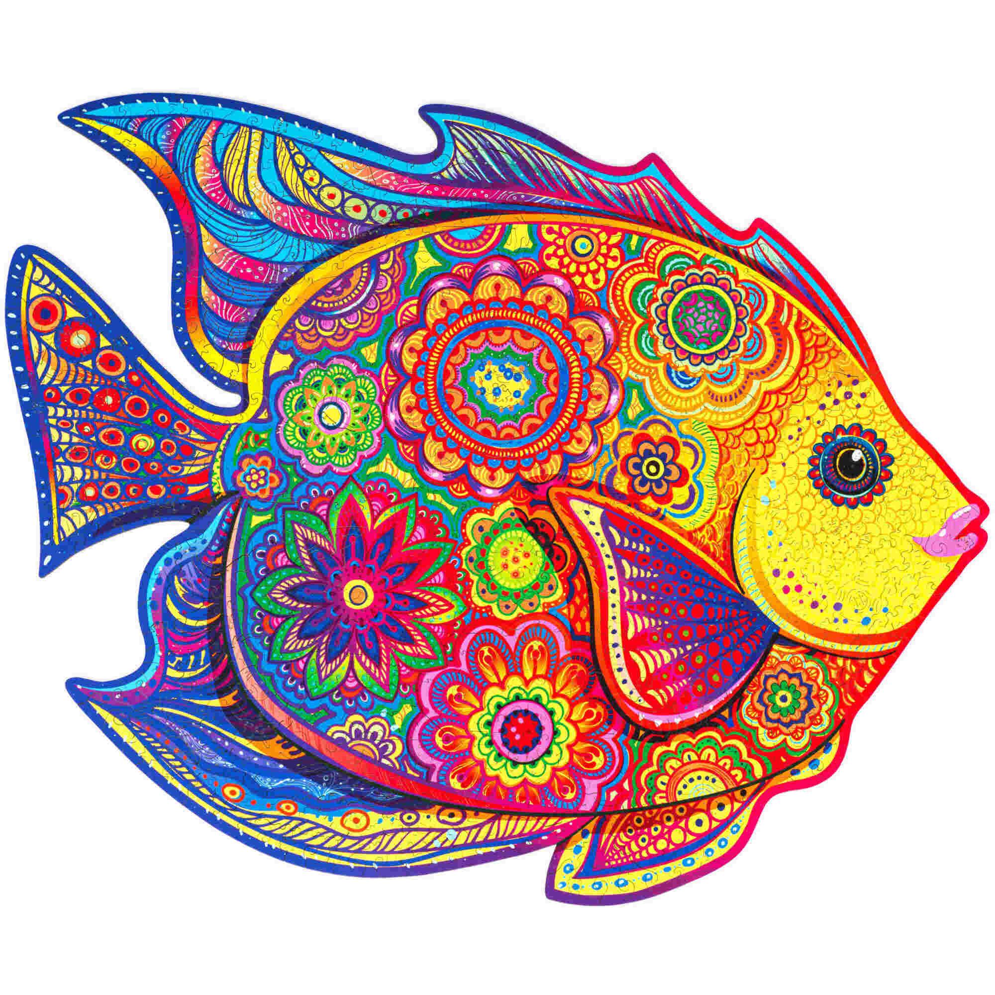 Unidragon Shining Fish Wooden Jigsaw Puzzle