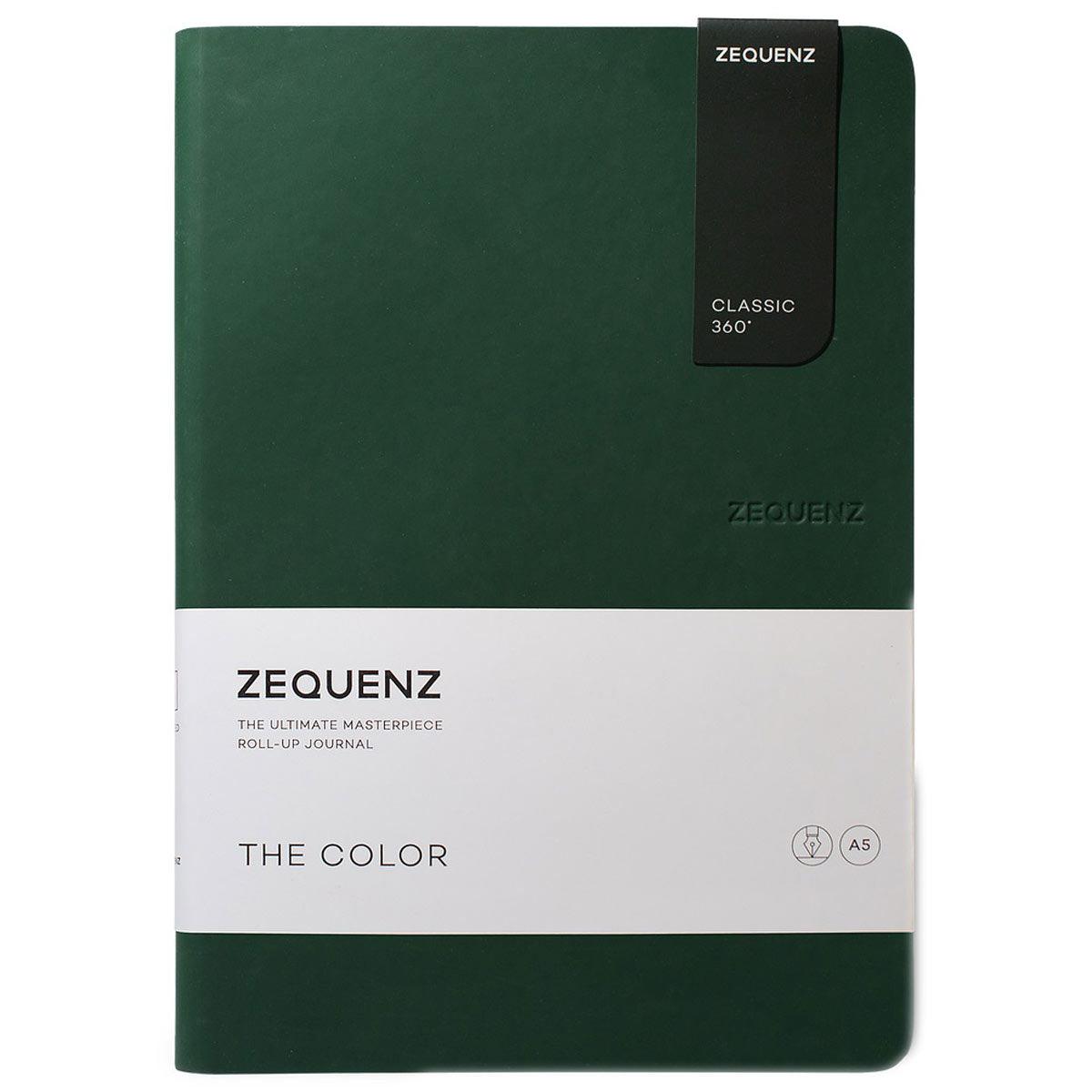 Zequenz Classic 360 Notebook - The Color A5, Blank, Emerald | 360-TCJ-