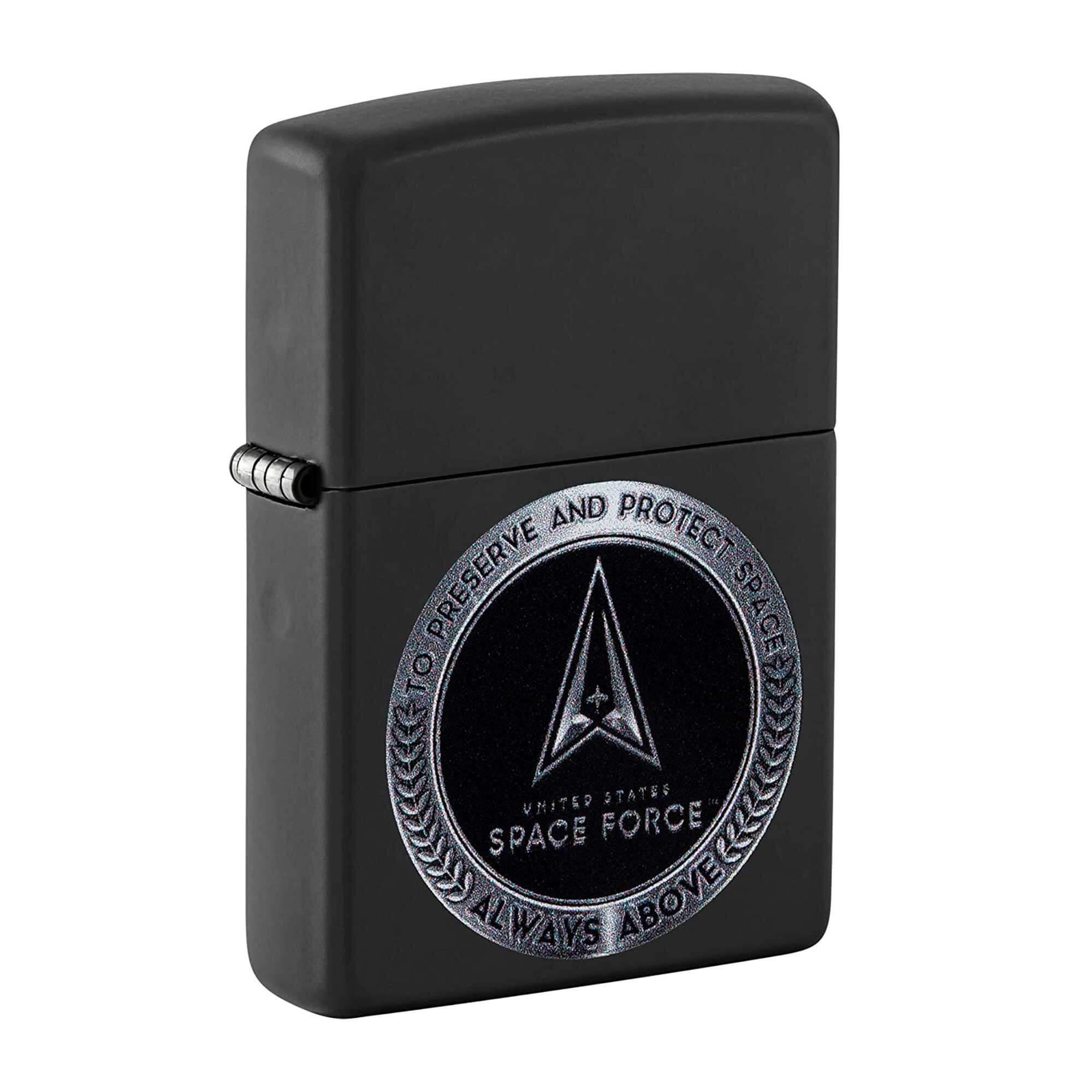 Zippo Pocket Lighter - U.S. Space Force Design Black Genuine Windproof ...